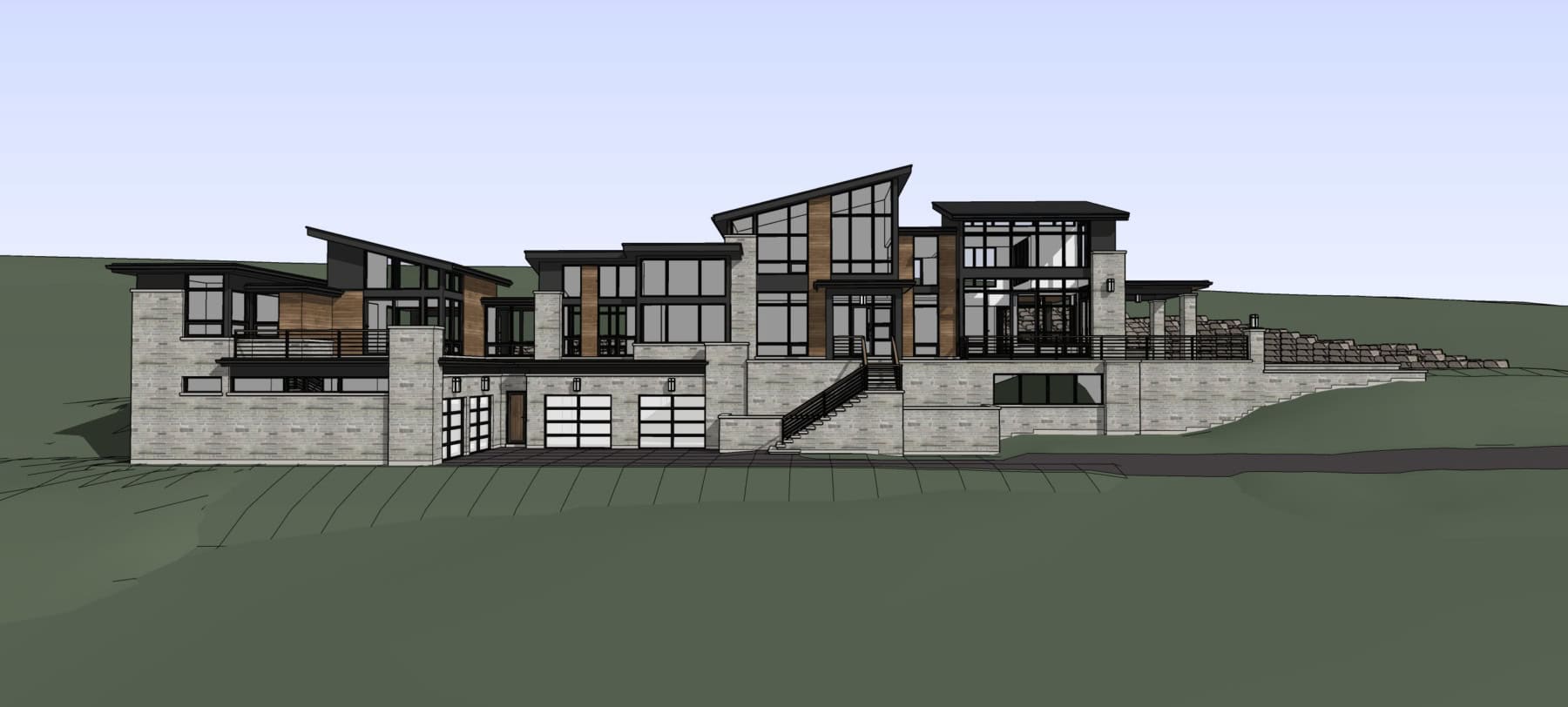 Contemporary Rendering Modern Homes